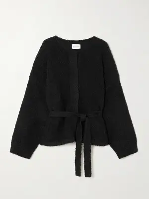 DEIJI STUDIOS Pod Belted Bouclé Cardigan