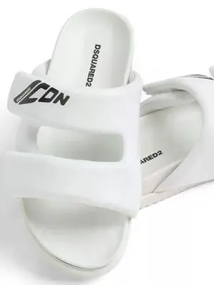 Dsquared2 Icon-print Slides - White
