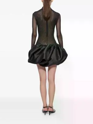 ATU BODY COUTURE Puffball Mini Dress - Black