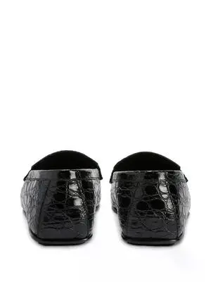 GIUSEPPE ZANOTTI Cristophe Crocodile-embossed Loafers