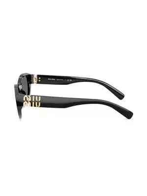 Miu Miu Oval-frame Sunglasses - Black