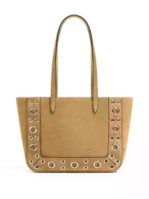 Valentino Garavani Nellcôte Mini Suede Shopping Bag - Neutrals