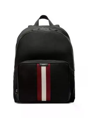 Bally Code Stripe Detail Backpack - Black