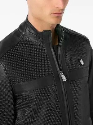 BILLIONAIRE Leather Jacket - Black