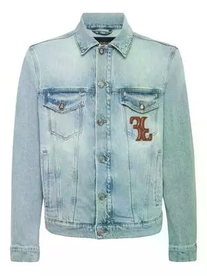 BILLIONAIRE Logo Appliqué Denim Jacket
