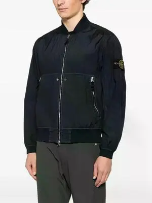 Stone Island Compass-badge Bomber Jacket - Blue