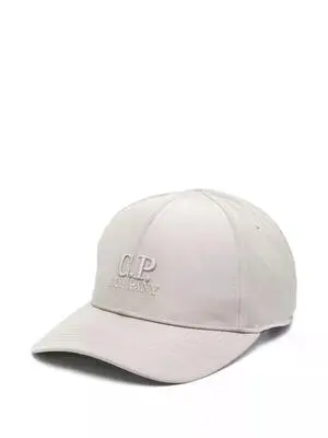C.P. COMPANY Logo-embroidered Cap - Grey