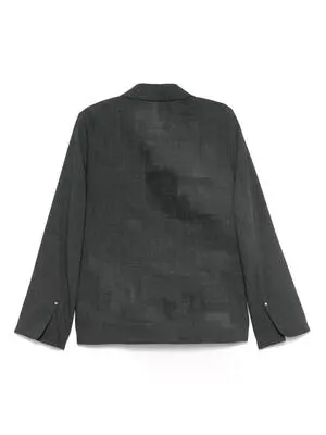 Random Identities Micro-pattern Blazer
