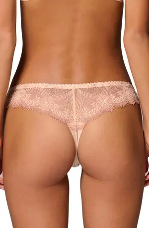 Simone Perele Allure Tanga Thong - Chic Beige