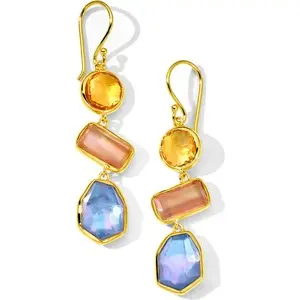 Ippolita Rock Candy Triple Stone Drop Earrings - Gold