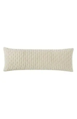 DKNY PURE Velveteen Accent Pillow - Cream
