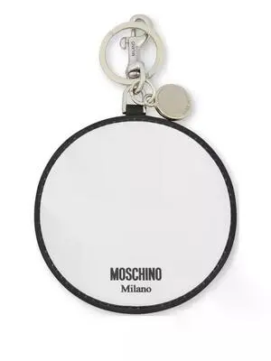Moschino Leather Keyring