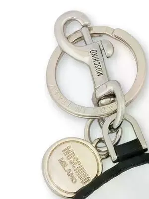 Moschino Leather Keyring