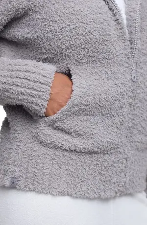 Barefoot Dreams Cozychic™ Zip Hoodie - Pewter