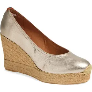 Penelope Chilvers Espadrille Wedge Pumps - Champagne