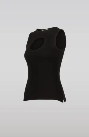 SAEMDI Ribbed Knit Top