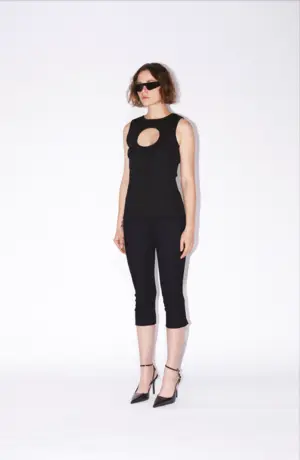 SAEMDI Ribbed Knit Top