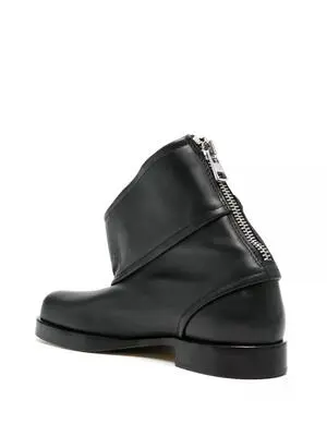 JW Anderson Leather Ankle Boots - Black