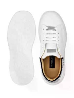 Philipp Plein Rhinestone-embellished Monogram Sneakers