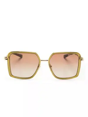 Versace Geometric-frame Sunglasses - Green