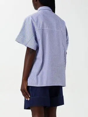 FAY Striped Button-up Shirt - Blue