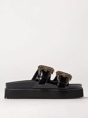 Versace Flat Sandal - Black