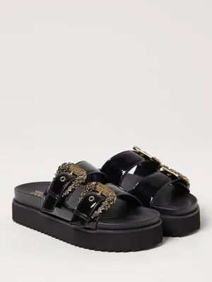 Versace Flat Sandal - Black