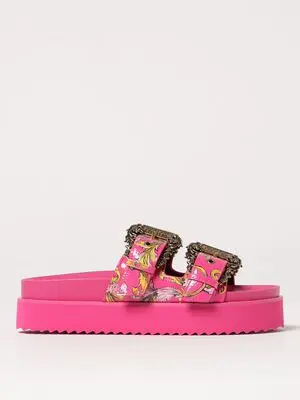 Versace Flat Sandals - Fuchsia