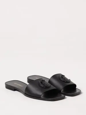 Just Cavalli Flat Sandal - Black