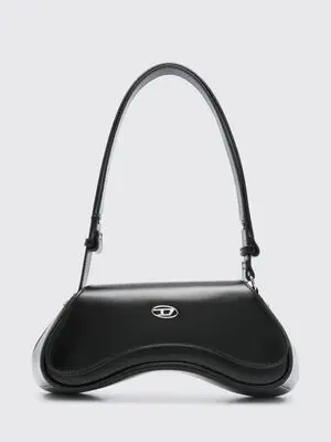 DIESEL® Play Crossbody Leather Bag - Black