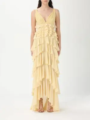 Elisabetta Franchi Tiered Ruffle Gown
