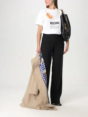 Moschino Leather Tote Bag - Black
