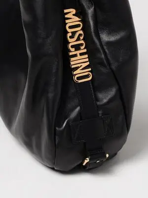 Moschino Leather Tote Bag - Black