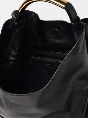 Moschino Leather Tote Bag - Black
