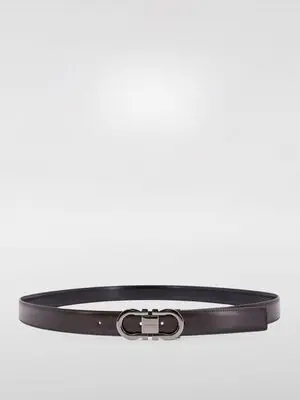 FERRAGAMO Ferragamo Leather Belt Black