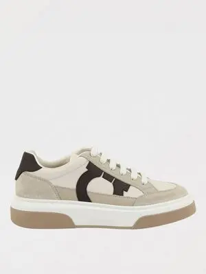 FERRAGAMO Paneled Lace-up Sneakers