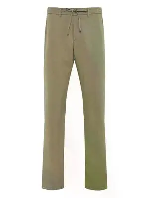 Canali Drawstring Straight-leg Trousers - Neutrals