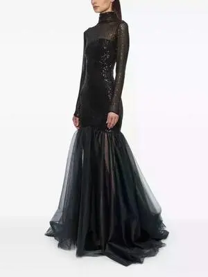 ATU BODY COUTURE Sequined Mermaid Maxi Dress