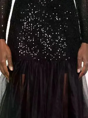 ATU BODY COUTURE Sequined Mermaid Maxi Dress