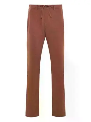 Canali Straight-leg Trousers - Brown