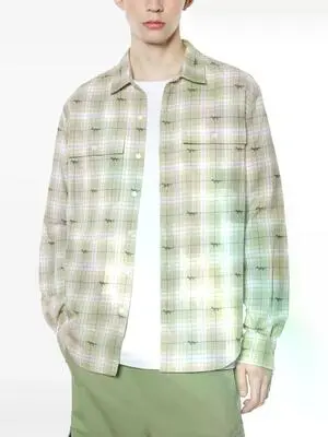 Maison Kitsuné Checked Shirt - Green