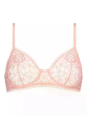 ERES Floral-lace Bra - Pink