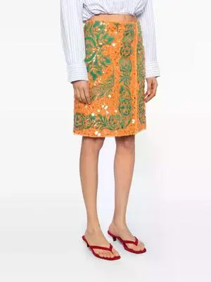 Etro Sequinned Mini Skirt