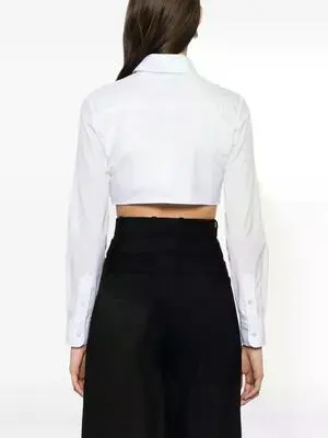 Viktor & Rolf Pleated Cropped Shirt