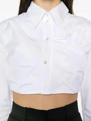 Viktor & Rolf Pleated Cropped Shirt