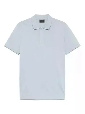 Emporio Armani Piqué Polo Shirt - Blue