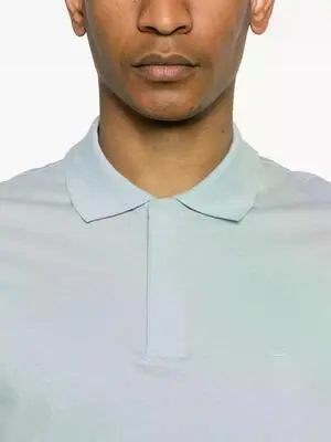 Emporio Armani Piqué Polo Shirt - Blue