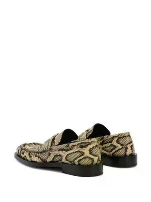JIL SANDER Python-print Loafers - Neutrals