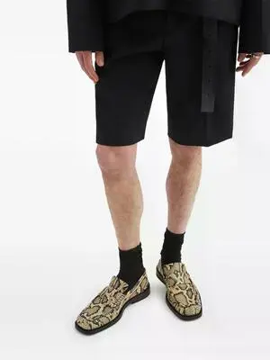 JIL SANDER Python-print Loafers - Neutrals