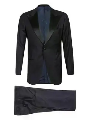 Kiton Single-breasted Suit - Black